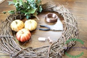 Fall Pottery Barn Wreath for Less - Momma Hearts Baby